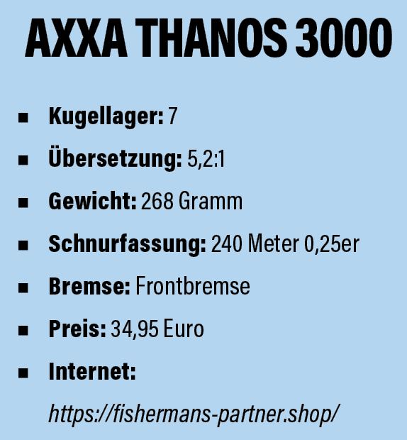 Axxa Thanos 3000 Details Übersicht Stationärrolle - RUTE & ROLLE – Dein Angelmagazin